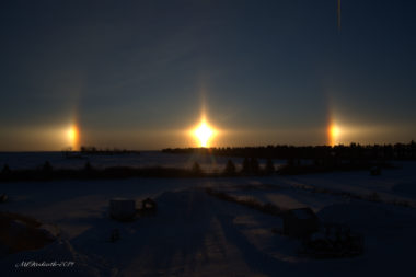 Sun dogs on a beautiful winter morning - SkySpy Photos, Images, Video