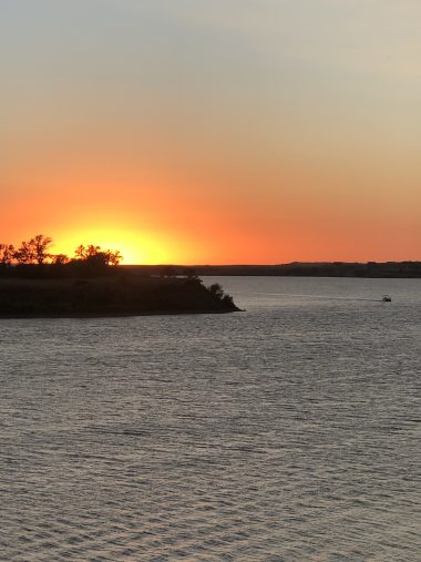 Sunset at Lake Tschida - SkySpy Photos, Images, Video
