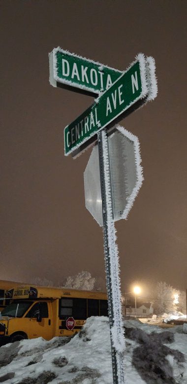 Frosty Sign - SkySpy Photos, Images, Video